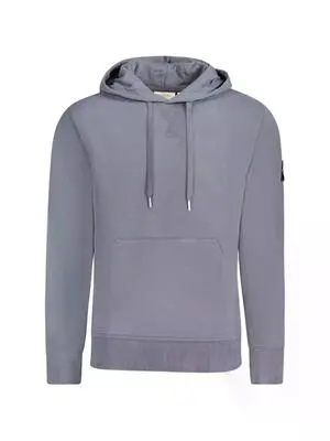 Calvin Klein Cotton Logo Patch Hoodie - Blue
