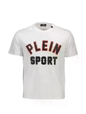PLEIN SPORT Logo-print Cotton T-shirt - White