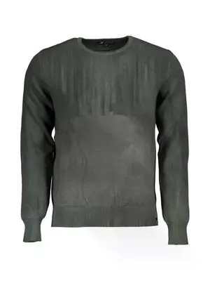 U.S. Grand Ribbed-knit Crew-neck Sweater