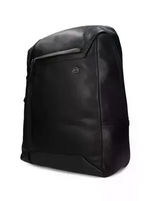 PIQUADRO Logo-plaque Leather Backpack