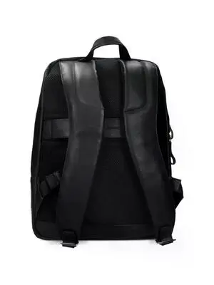 PIQUADRO Logo-plaque Leather Backpack