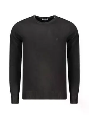 COVERI MOVING Logo-embroidered Crew-neck Sweater