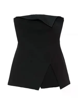 ANIYE BY Shana Strapless Fold-over Wrap Dress - Black
