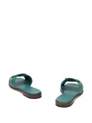DOUCAL'S Interwoven Leather Sandals - Green