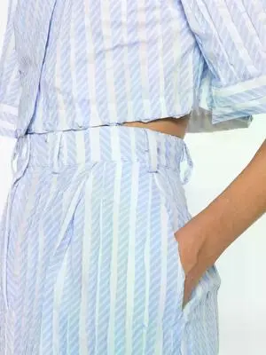 MTL STUDIO Striped Midi Skirt