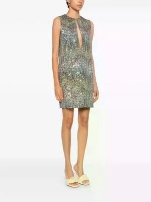 Missoni Sequin-embellished Metallic-thread Mini Dress - Pink