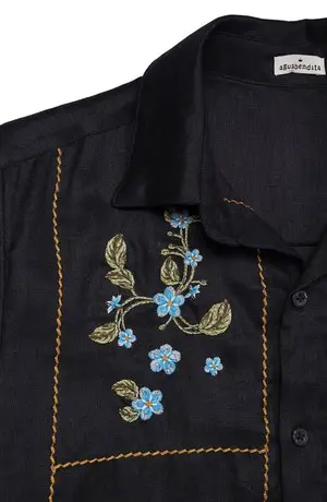 Agua Bendita Jack Linen Camp Shirt