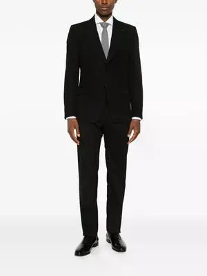 LARDINI Peak-lapel Flower-pin Blazer