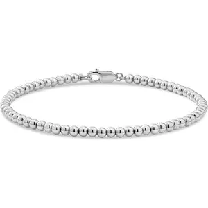 DEVATA Beaded Ball Bracelet - Silver