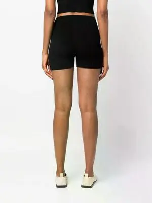AERON Ribbed-knit Mini Shorts