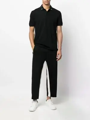 Neil Barrett Cropped Cotton Track Pants