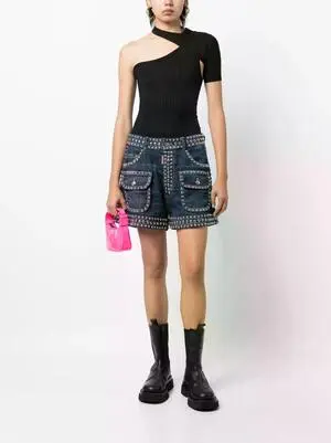 Dsquared2 Stud-embellished Denim Shorts