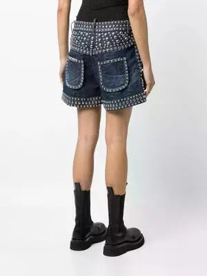 Dsquared2 Stud-embellished Denim Shorts
