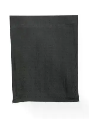 Pinko Logo Frayed Scarf - Black