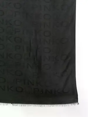 Pinko Logo Frayed Scarf