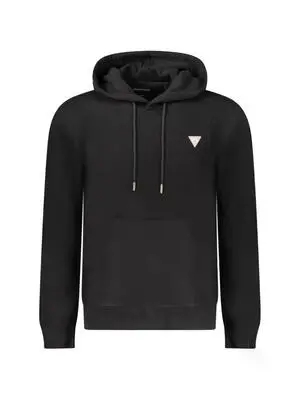 Guess Logo-patch Hoodie - Black