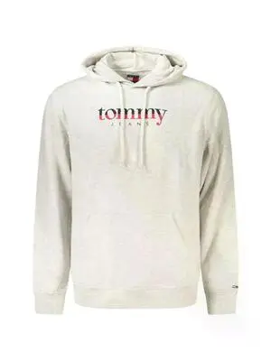 Tommy Hilfiger Hooded Logo Print Sweater - Neutrals