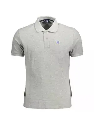 NORTH SAILS Logo-patch Cotton Polo Shirt - Grey