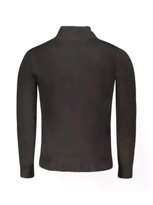 NORTH SAILS Logo-detail Zip-neck Sweater - Black