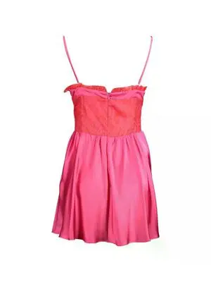 GAELLE PARIS Lace-detail Mini Dress
