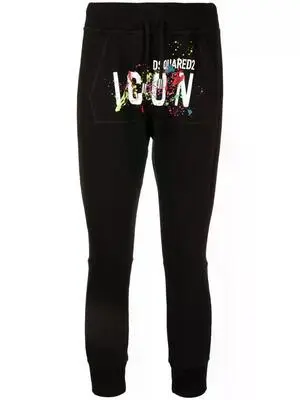 Dsquared2 Icon Splatter-print Track Pants
