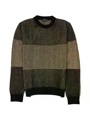 Herno Vertical-stripe Colour-block Sweater