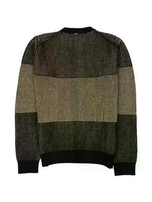 Herno Vertical-stripe Colour-block Sweater