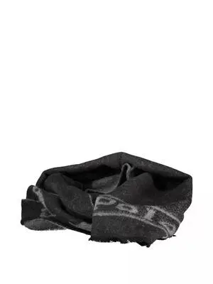 Polo Ralph Lauren Logo-print Frayed Wool Scarf