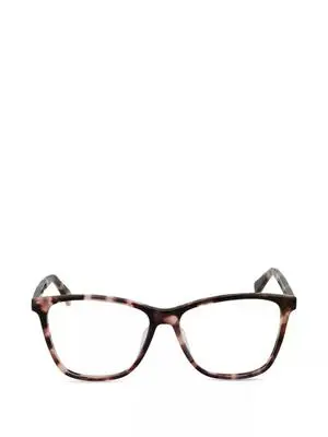 Longchamp Tortoiseshell Square Frame Glasses - Brown