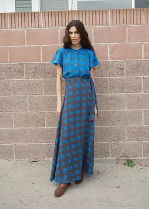 Ace & Jig Reversible Maxi Wrap Skirt