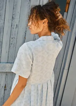 Ace & Jig Sabine Button-front Midi Dress - Calm