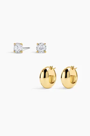 ELECTRIC PICKS Earring Set Of 2 - Gold