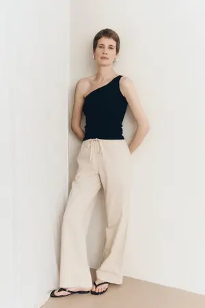 VIR VITA Siena Organic Cotton Poplin Pant - Dune
