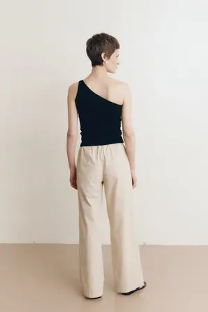 VIR VITA Siena Organic Cotton Poplin Pant - Dune