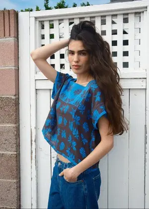 Ace & Jig Prudence Reversible Square Neck Top - Azure