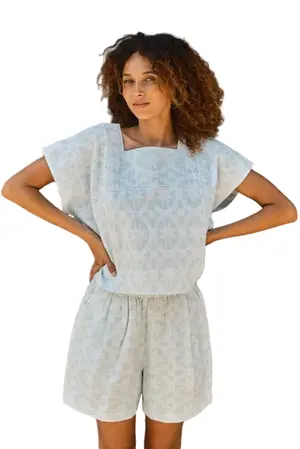Ace & Jig Prudence Reversible Square Neck Top - Calm