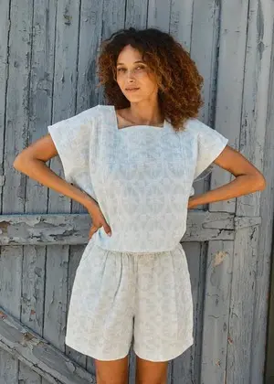 Ace & Jig Prudence Reversible Square Neck Top - Calm