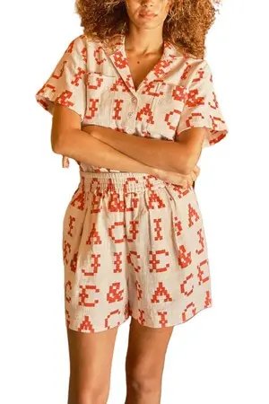 Ace & Jig Bailey Patch Pocket Pull-on Short - Monogram