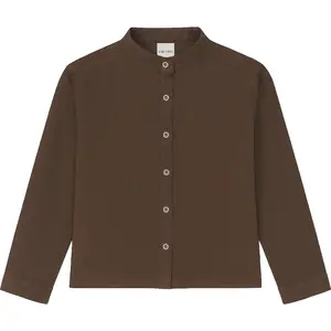 VIR VITA Alma Linen Shirt - Chestnut