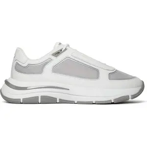 MALLET Alton Leather And Mesh Trainers - White