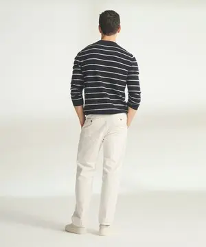 Naadam Lightweight Cashmere Striped Crewneck