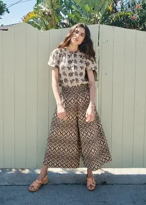 Ace & Jig Jo Midi Wide Leg Culottes - Yesterday