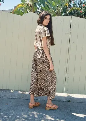 Ace & Jig Jo Midi Wide Leg Culottes - Yesterday