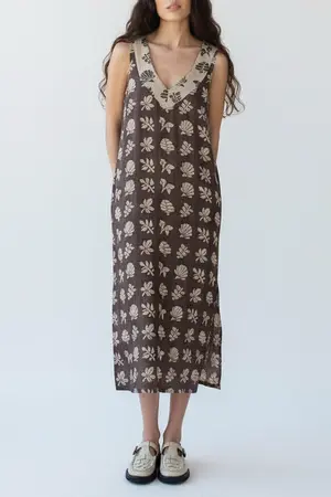Ace & Jig Beth Reversible V-neck Shift Dress - Botanical