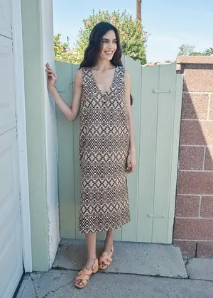 Ace & Jig Beth Reversible V-neck Shift Dress - Yesterday