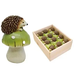 TRANSPAC Resin King Frogs Set Of 2 And Gold For Spring Home Decor - Green
