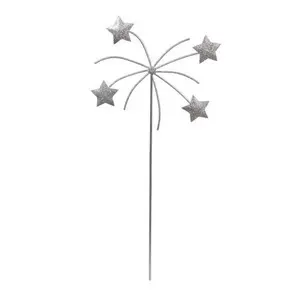 TRANSPAC Metal Star Pick For Spring Home Decor - Silver
