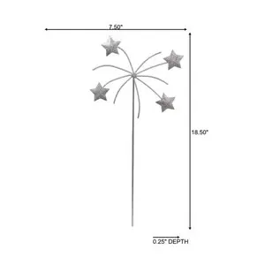 TRANSPAC Metal Star Pick For Spring Home Decor