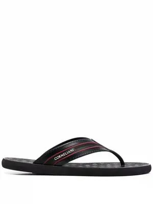 Corneliani Logo Thong Sandals