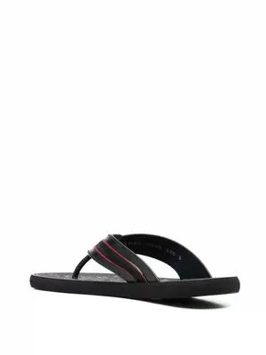 Corneliani Logo Thong Sandals